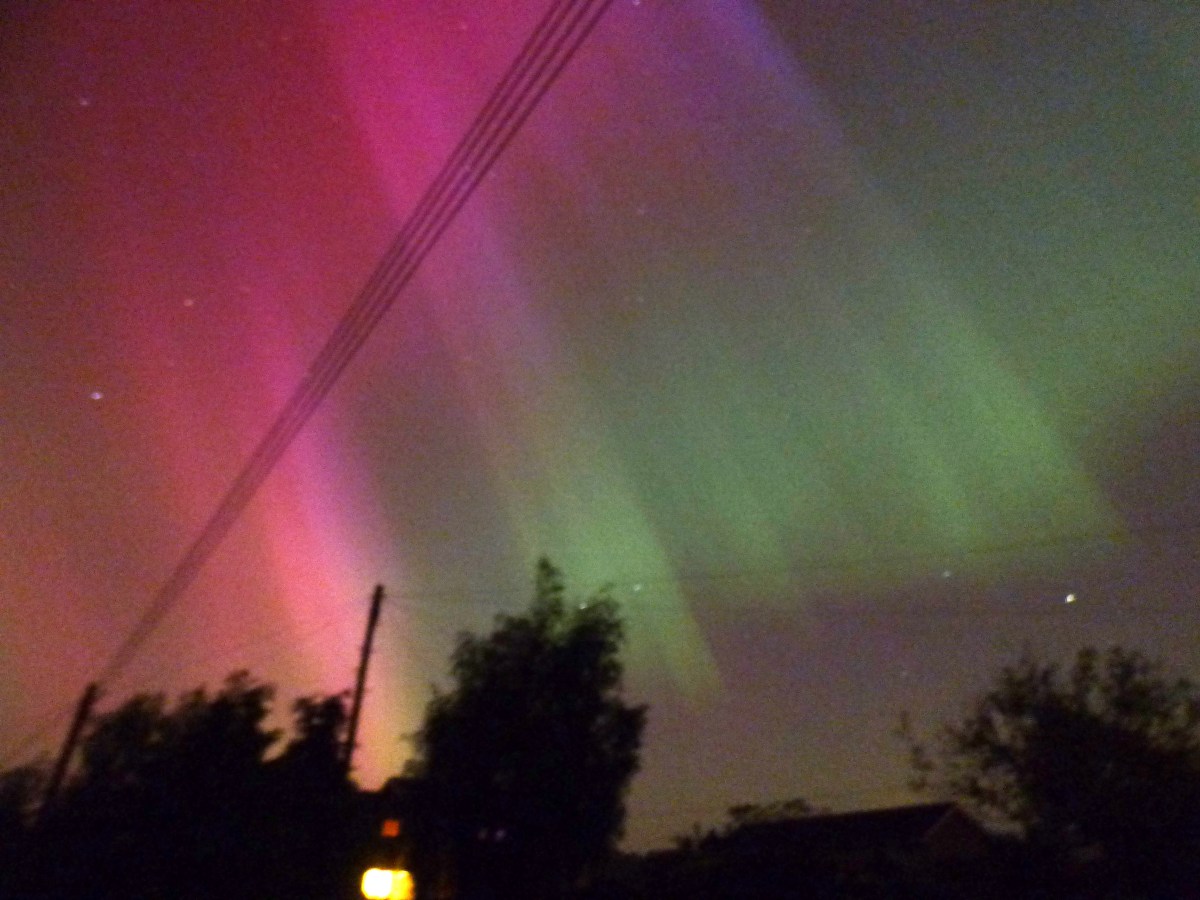 Photos from the Northern Lights on Friday Night – Down the Forest Path